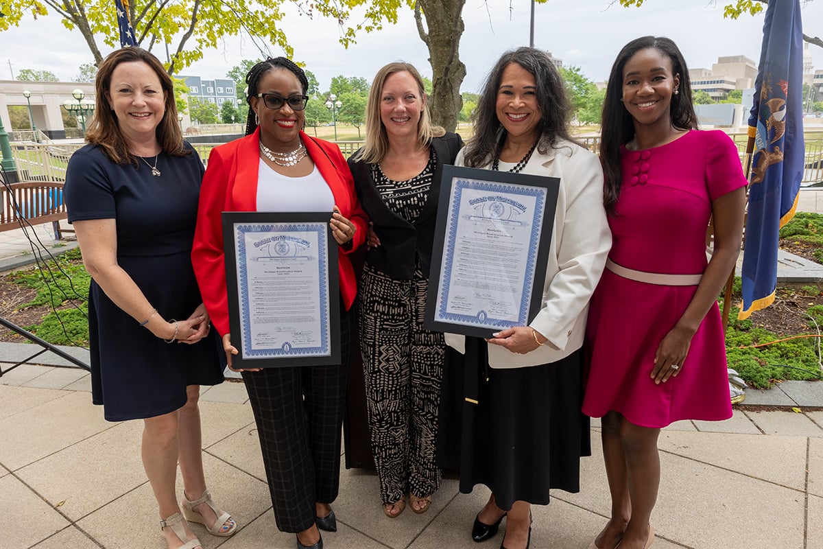 Justice Megan K. Cavanagh, Third Circuit Court Judge Karen Braxton ...